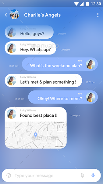 Chatting App UI Kit| Group Chatting App UI Kit| Audio Video Calling App UI Kit| WooChat, Web ...